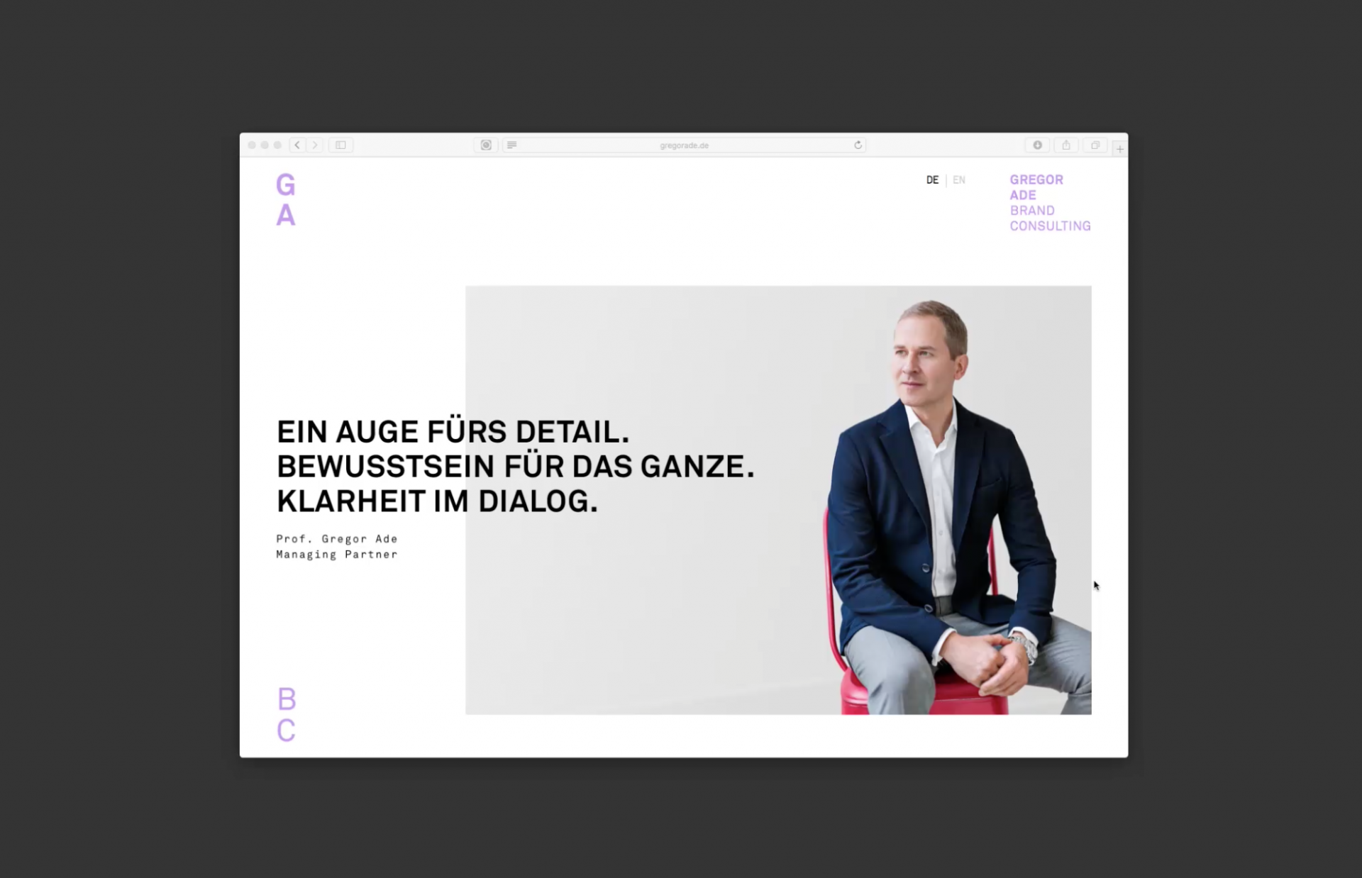STUDIO DAVID WELBERGEN — Gregor Ade Brand Consulting